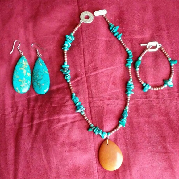 Handmade | Jewelry | Genuine Turquoise Set | Poshmark